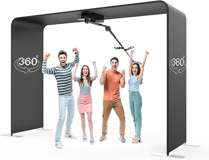 Amazon.com: 360 Overhead Photo Booth Machine for Parties with APP, Logo ...