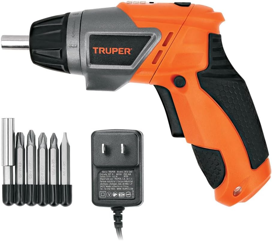 Truper DESI-36, Destornillador inalámbrico 3.6 V : Amazon.com.mx ...