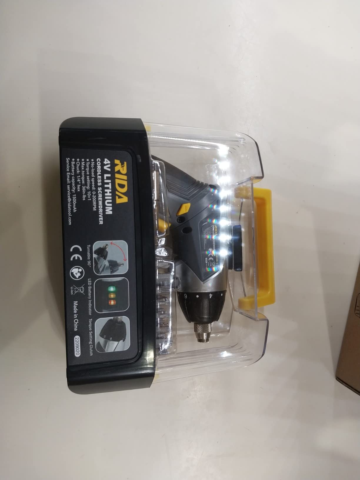 $8/mo - Finance RIDA 4V POWER Cordless Screwdriver Set 5Nm Screw Gun ...