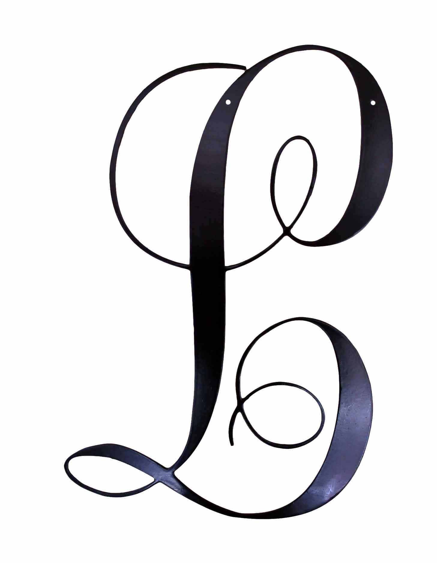 Amazon.com: 12 Inch Metal Script Letter "M" Door or Wall Hanging: Home ...