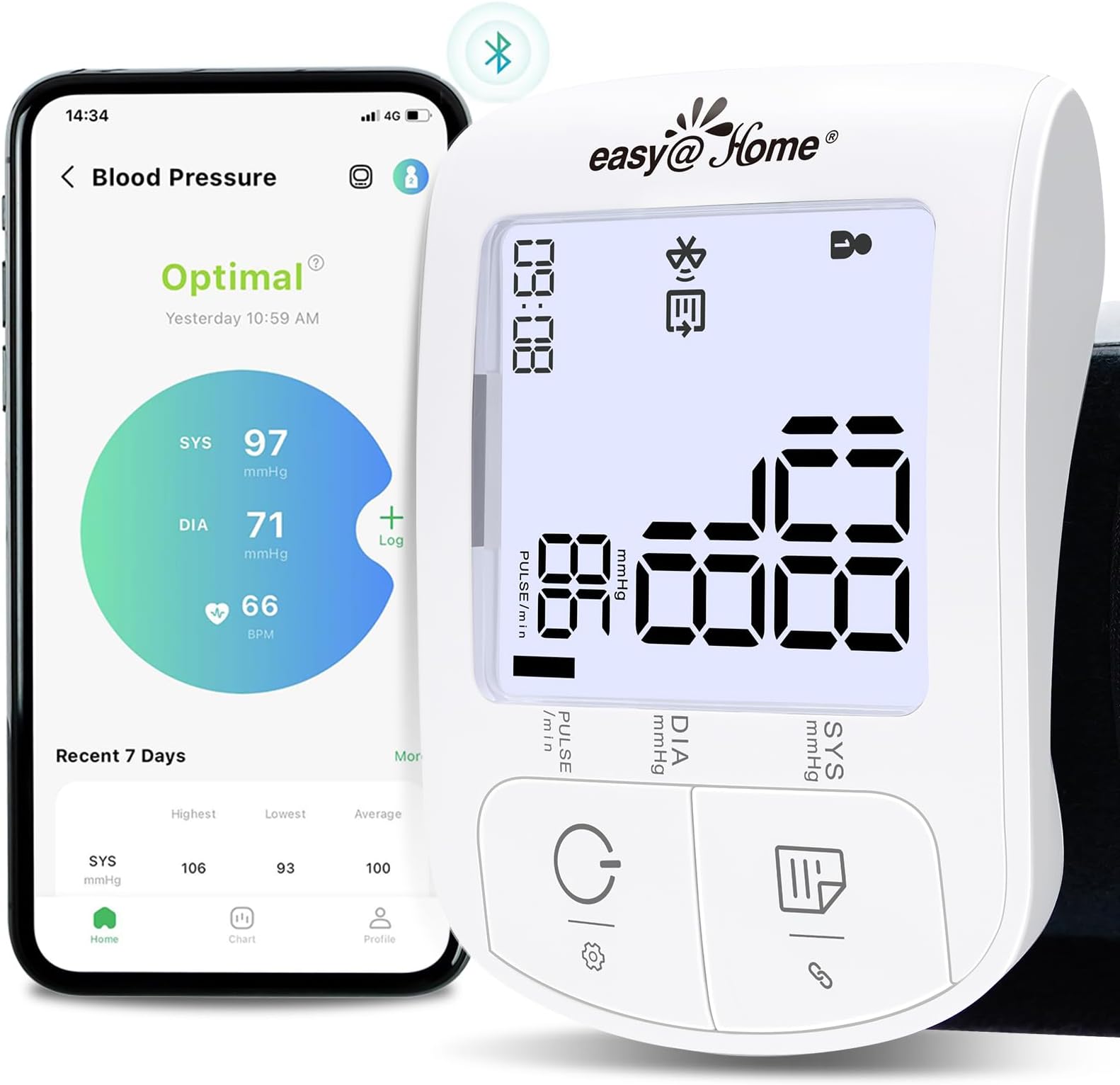 Amazon.com: Blood Pressure Monitor Digital Wrist BP Machine Automatic ...