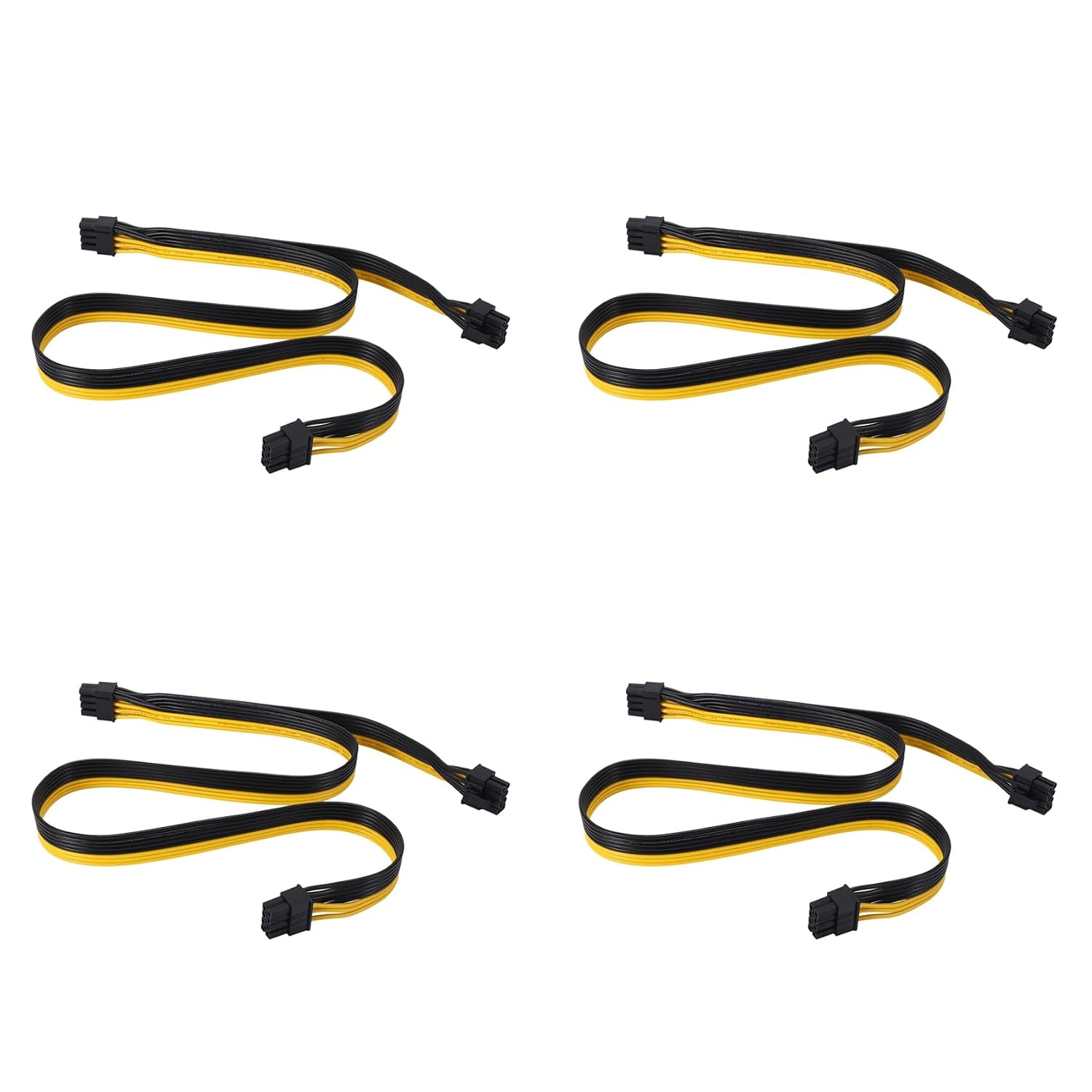 Amazon.com: Yarzkrg 4X ATX CPU 8 Pin Male to Dual PCIe 8(6+2) Pin Male ...