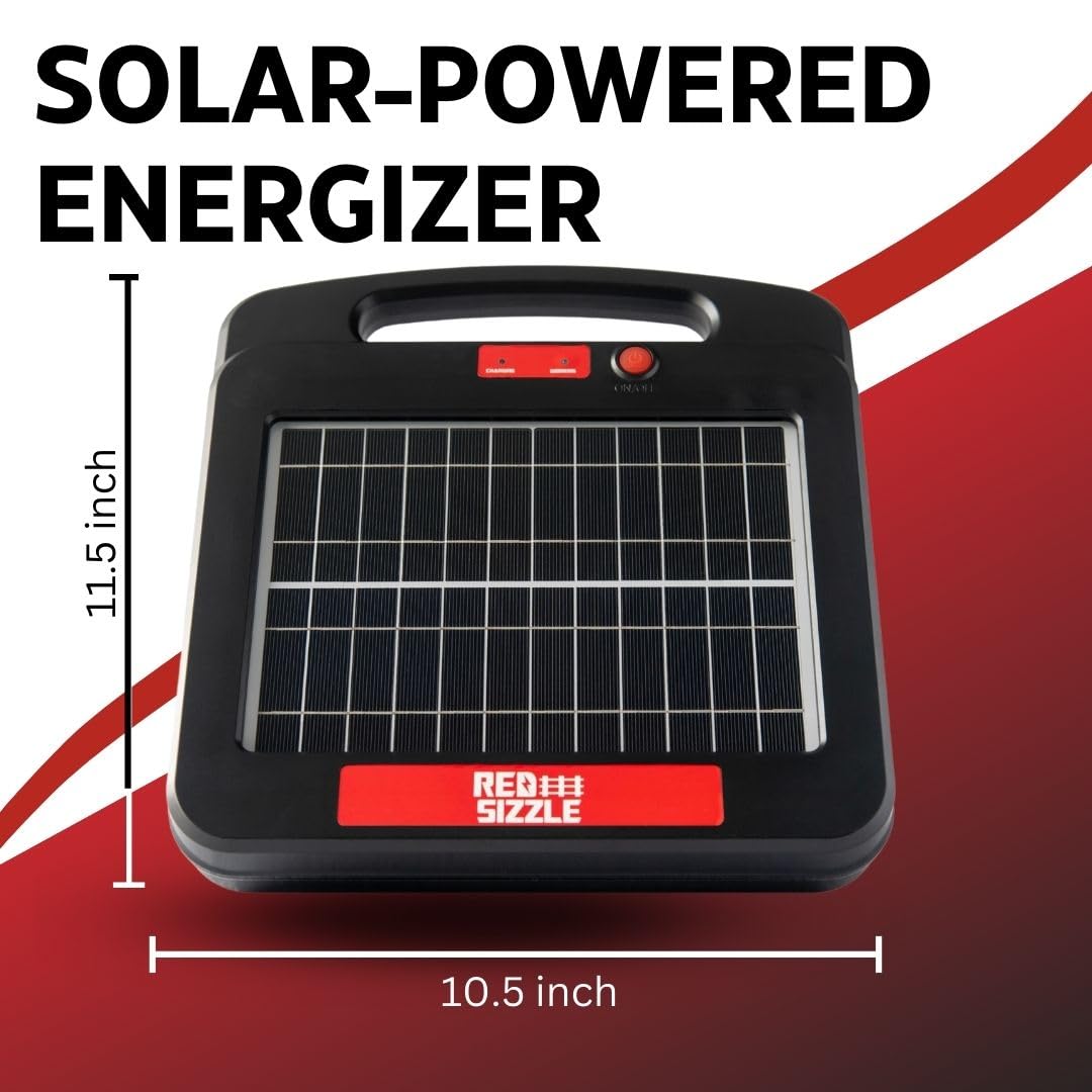 Snapklik.com : Solar Electric Fence Charger For Day And Night Power 12S ...