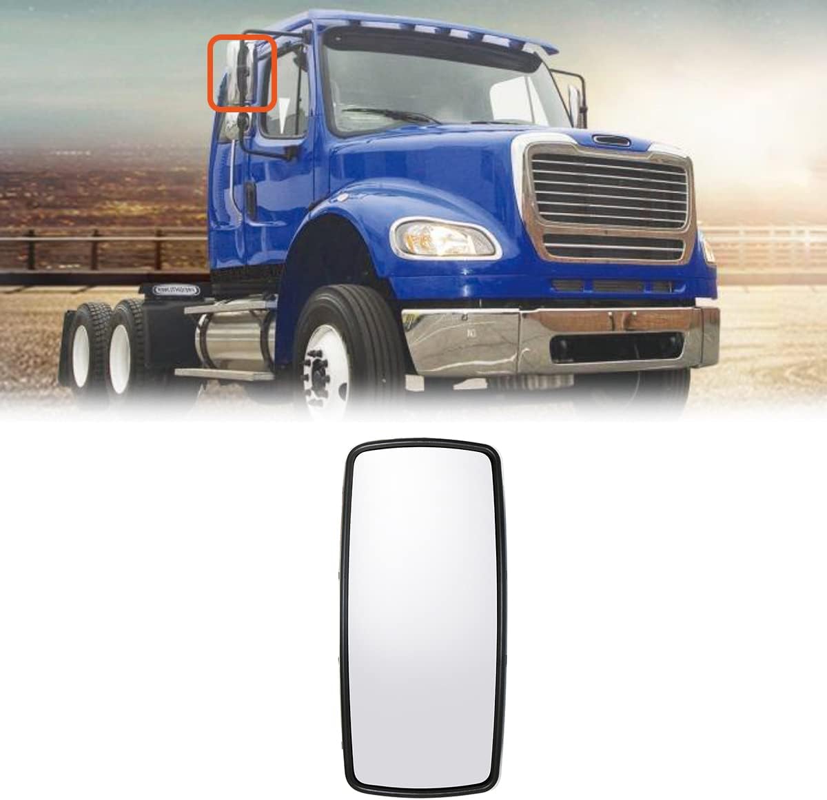 Amazon.com: Chrome Main Mirror Replacement For Freightliner M2 100 106 ...