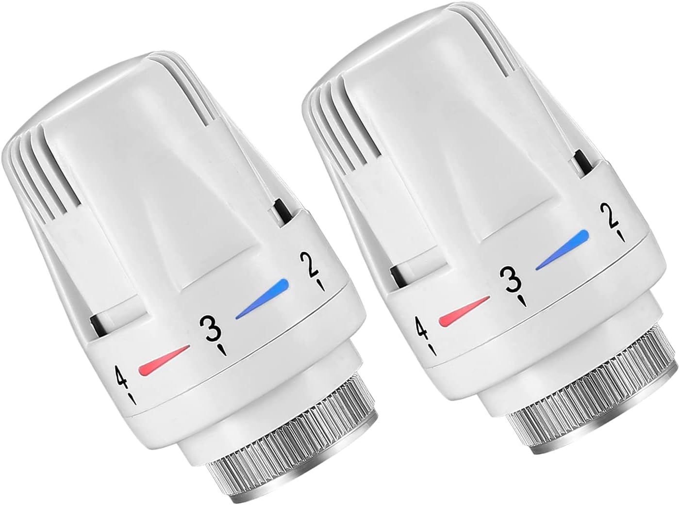 Thermostat Radiators Valve, Professional 4 Pieces TRV Thermostatic Head ...