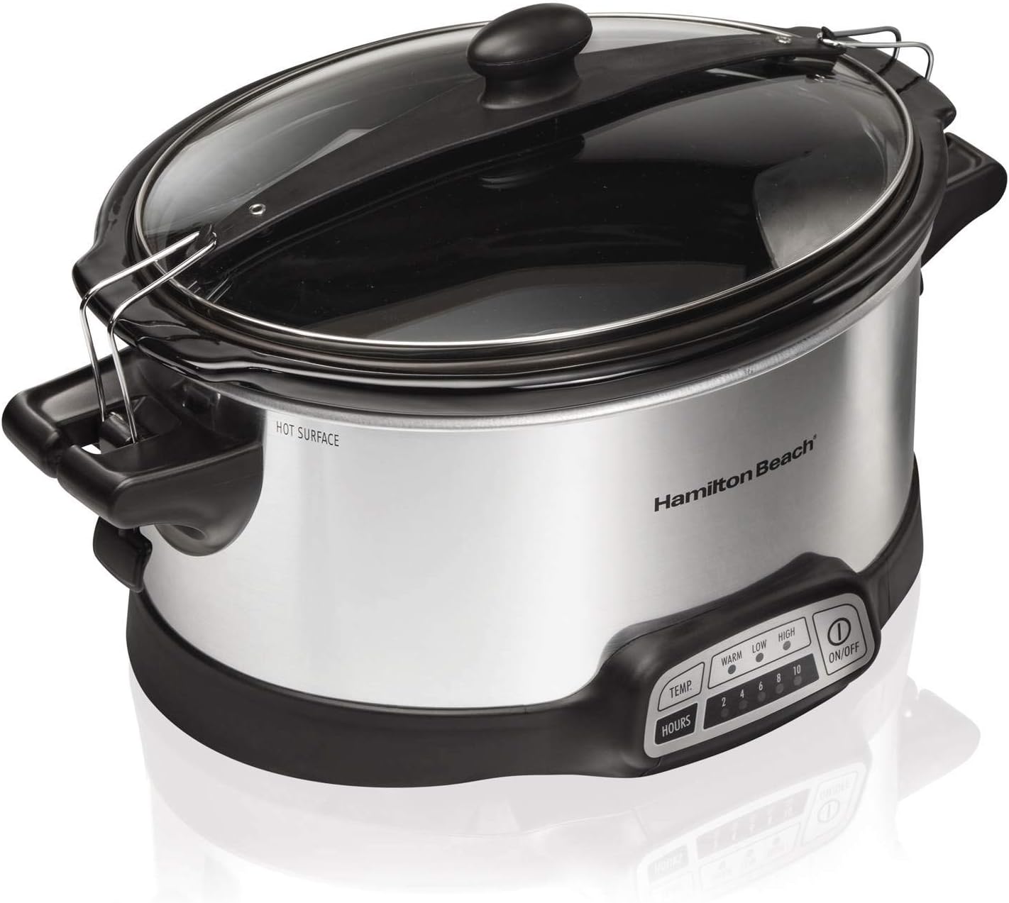 Amazon.com: Hamilton Beach olla de cocción lenta programable con tapa ...