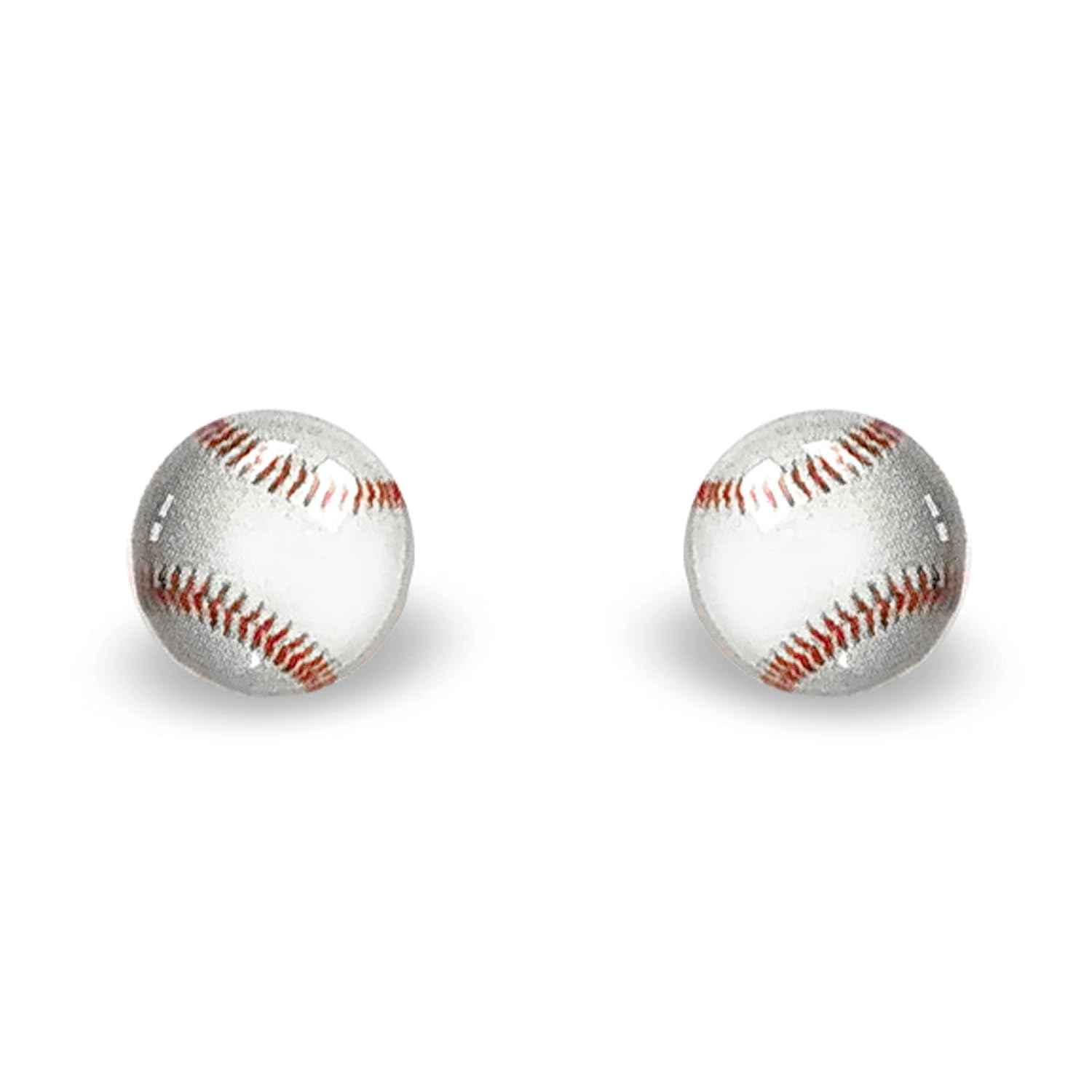 Amazon.com: Baseball Stud Earrings - Baseball Earrings - Baseball ...