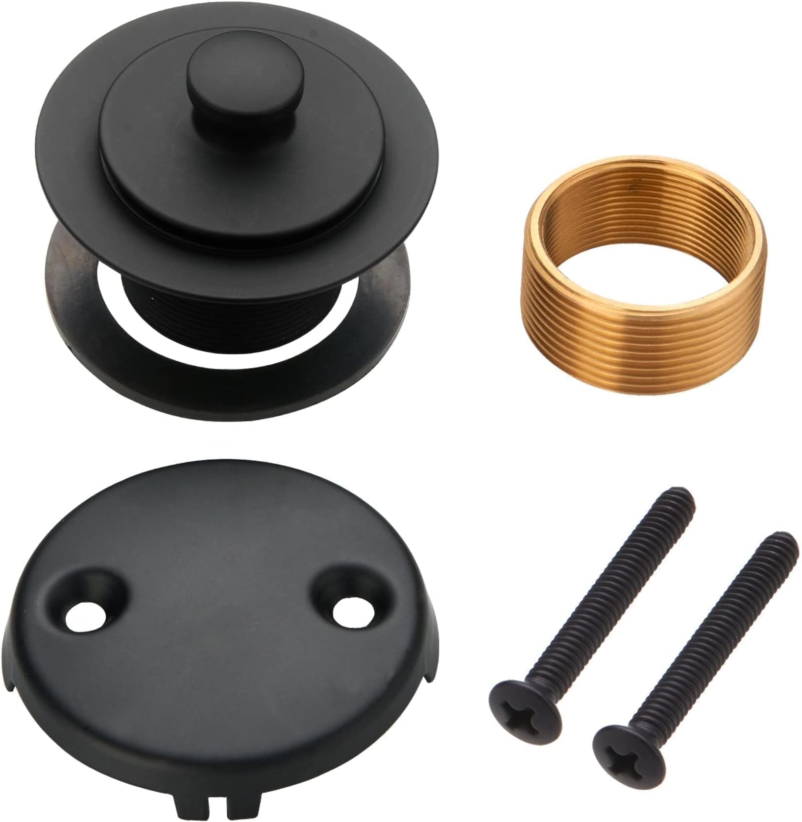 3-1/8" Bathtub Overflow Drain Cover Two-Hole, Overflow Face Plate ...