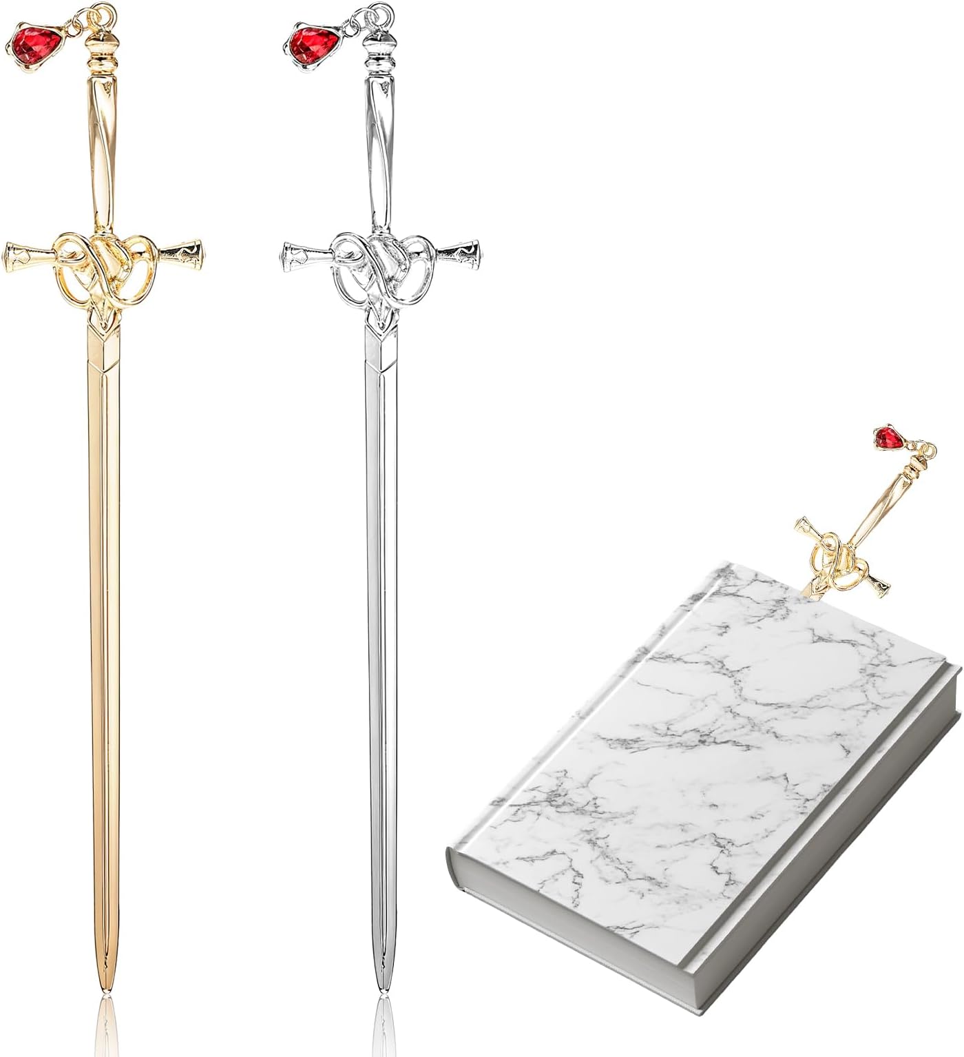 Amazon.com : 2 PACK Chinese Sword Tassel Hair Accessories Sticks for ...