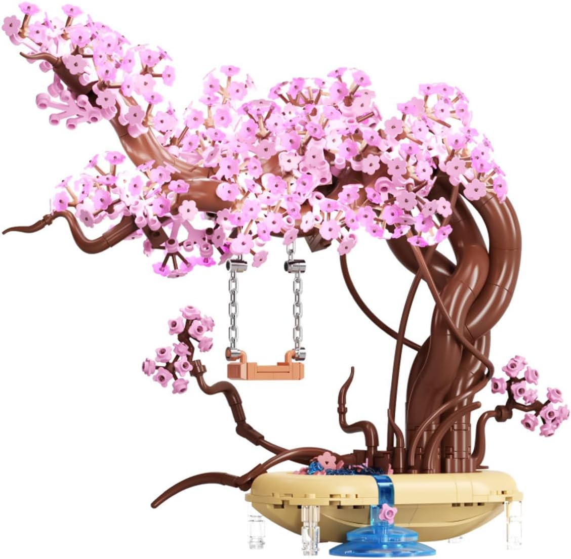 Sakura Bonsai Tree Building Blocks Set, Creative DIY Home Décor Mini ...