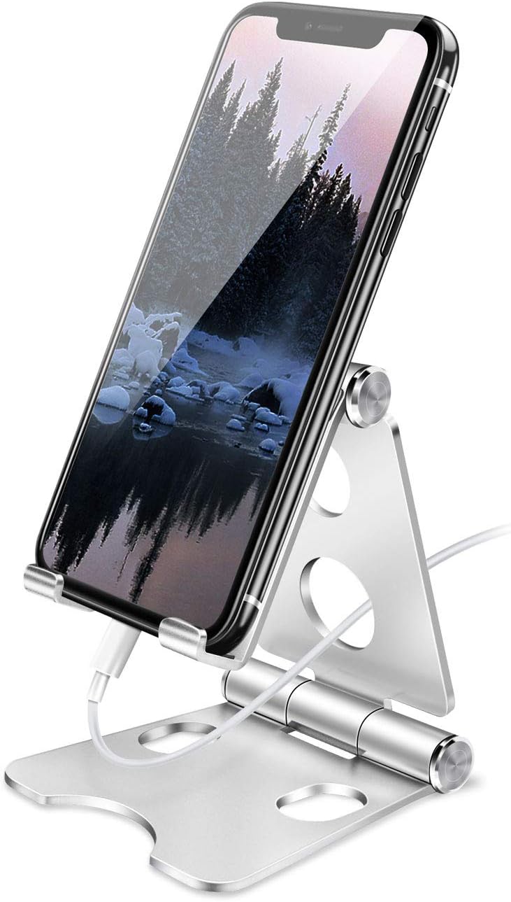 Gritin Phone Stand, Adjustable Phone Holder Cradle Dock - Full Aluminum ...