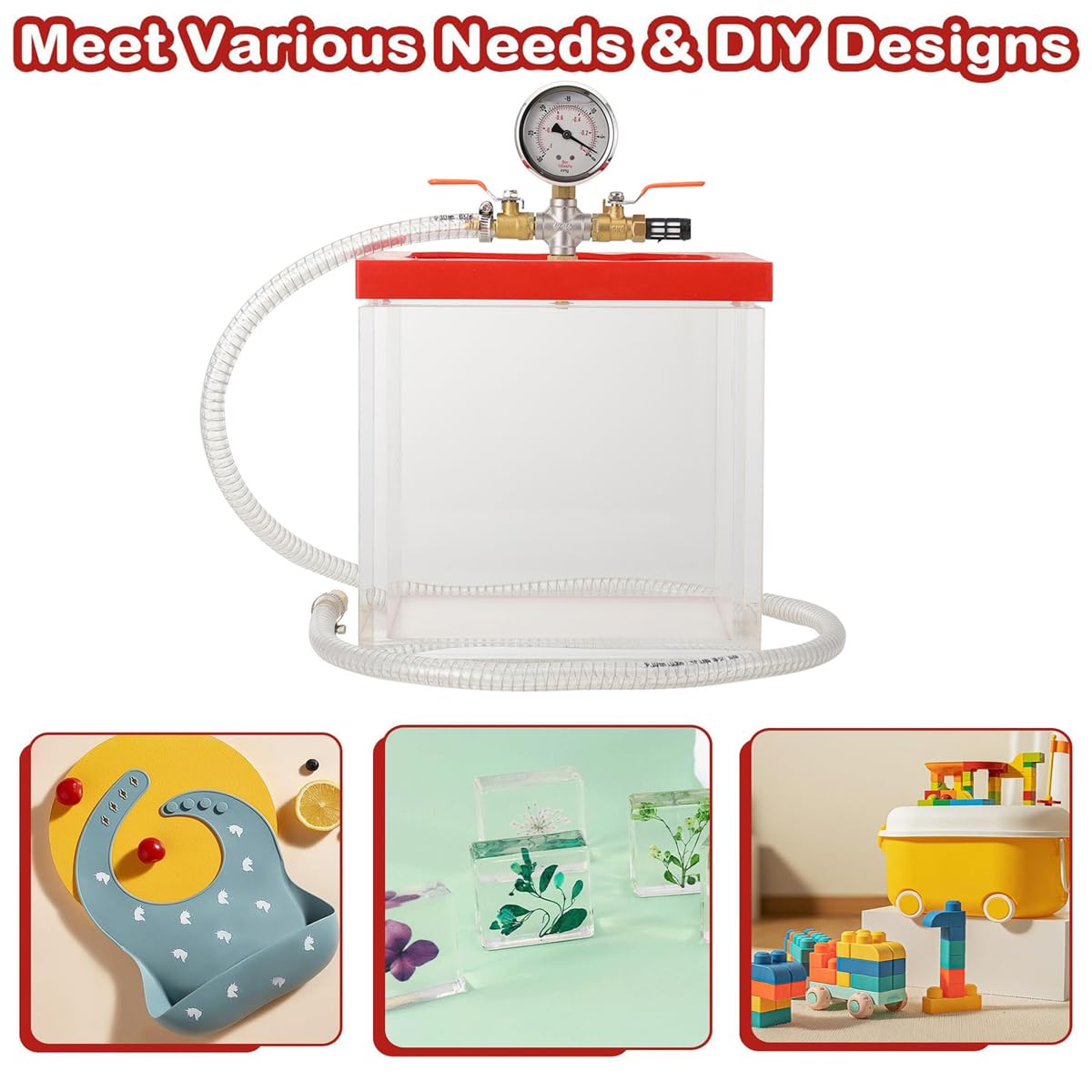 Degassing Silicone Epoxy Chamber Resin Vacuum Chamber Kit 2 Gallon ...