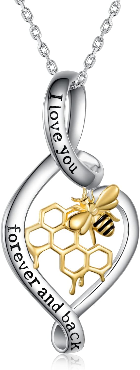 Amazon.com: SVODEA Infinity Heart Necklace for Women,18K Yellow Gold ...