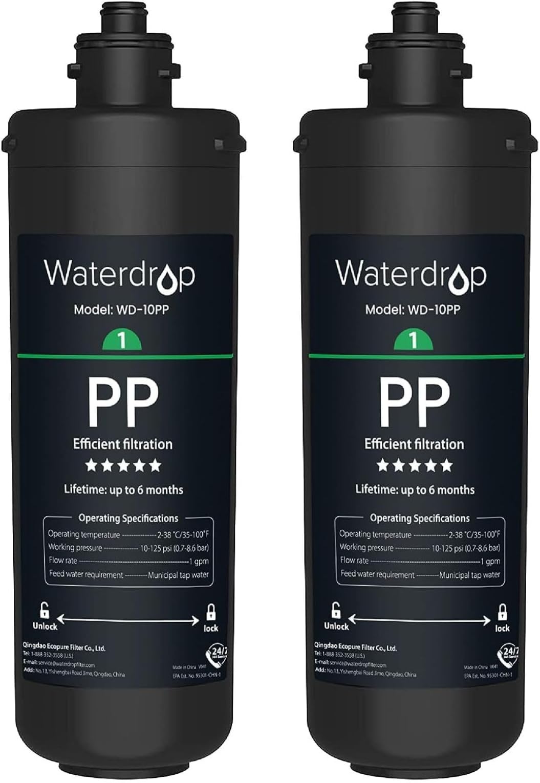 Amazon.com: Waterdrop TSA 3-Stage Replacement Water Filter, 𝟏 𝐘𝐞𝐚𝐫 ...