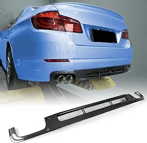 Amazon.com: Carbon Fiber Rear Bumper Diffuser for BMW 5 Series F10 Pre ...