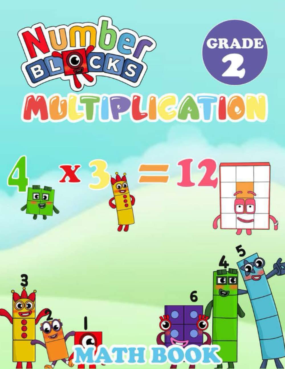 Numberblocks Multiplication Math Book Multiplication Workbook 60 Pages ...
