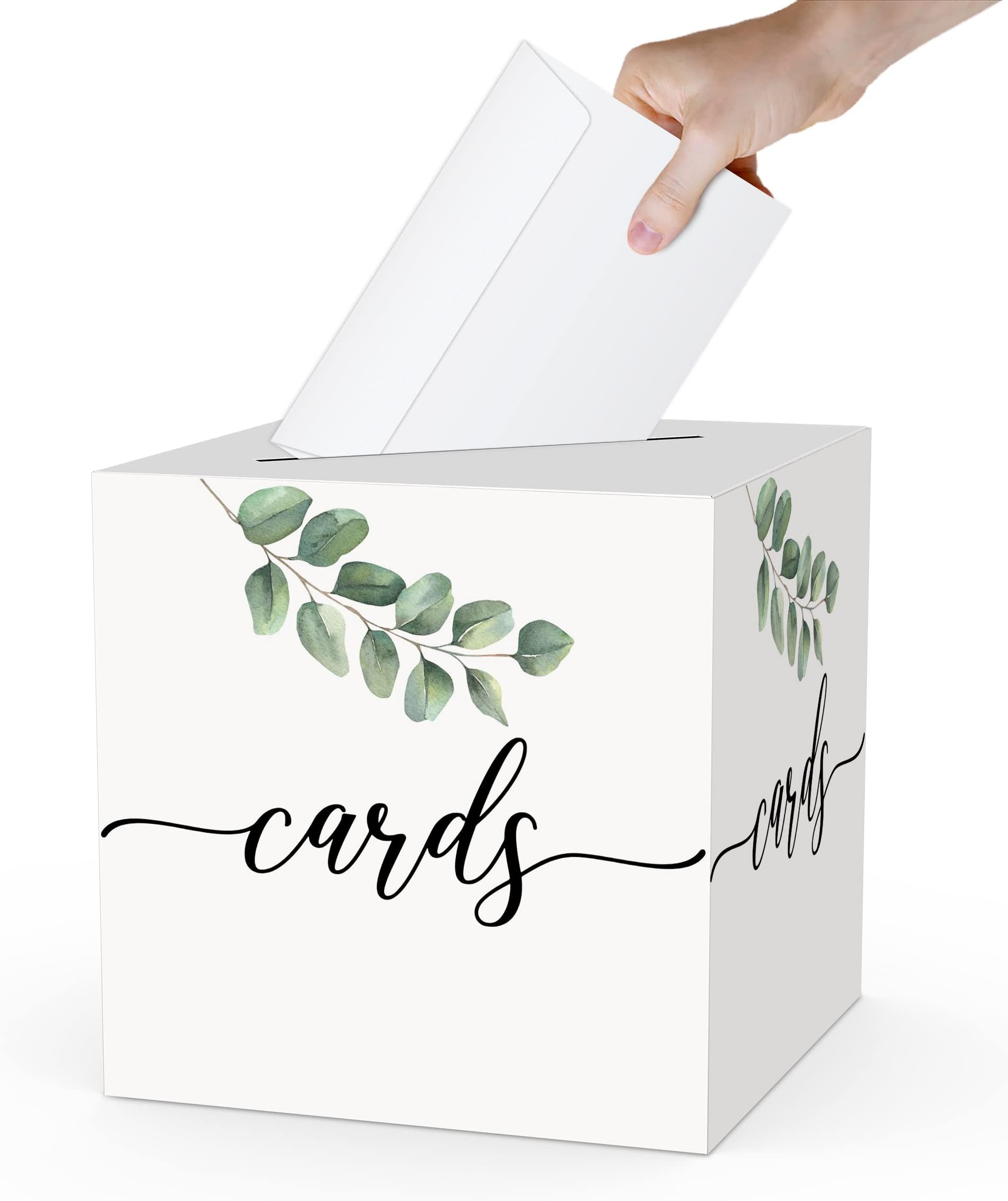 Amazon.com: TFCIATE Classic Gold Card Box, 8"x8"x8" Cards Receiving Box ...