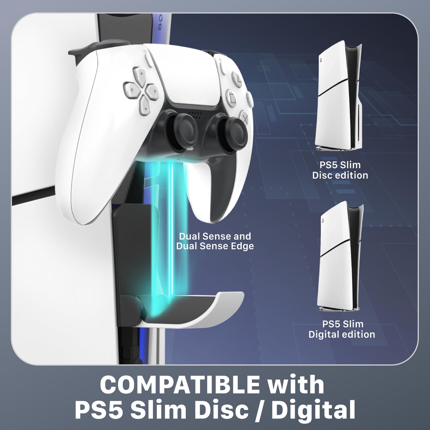 Snapklik.com : Fosmon 2-in-1 Slim Controller Charger & Stand Compatible