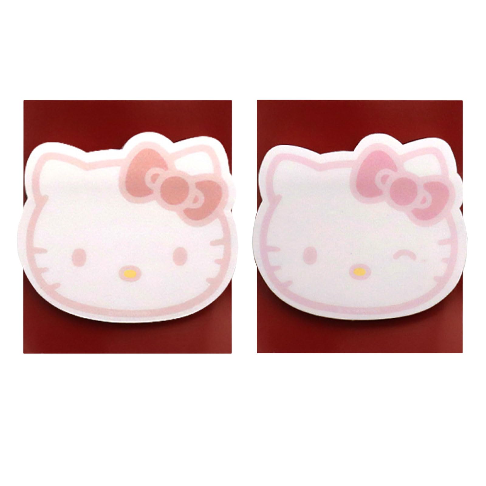 Snapklik.com : Kitty 2-Pack Sticky Notes Set, Cute Stationary Pink And ...