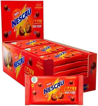 Chocolate Nescau Ball Nestlé Display com 12 Unidade de 75 gramas ...
