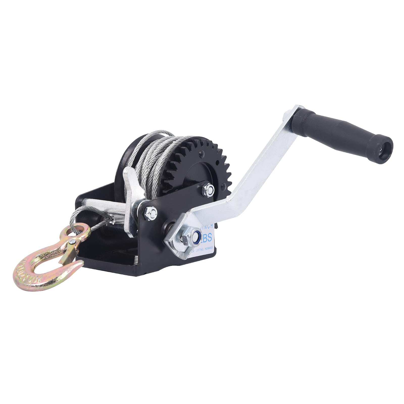 Snapklik.com : LFGUD Hand Winch 800 Lbs Boat Trailer Winch Heavy Duty Hook