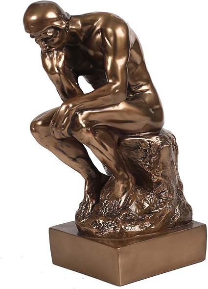 Amazon.com: Magicsculp-The Thinker Statue in Premium Cold Cast Bronze ...