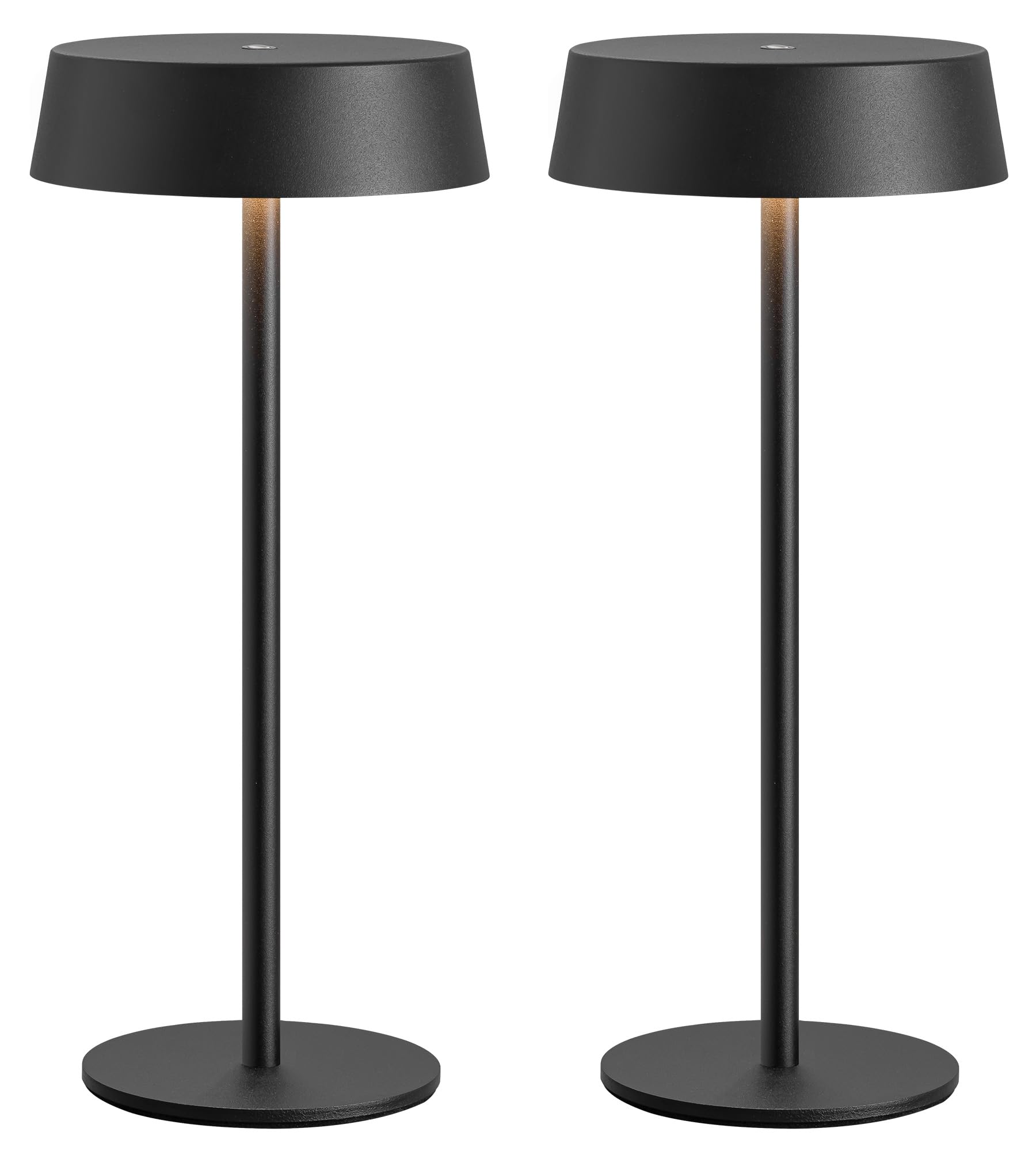 VISDANFO Cordless Table Lamps Set of 2, Rechargeable Table lamp with ...