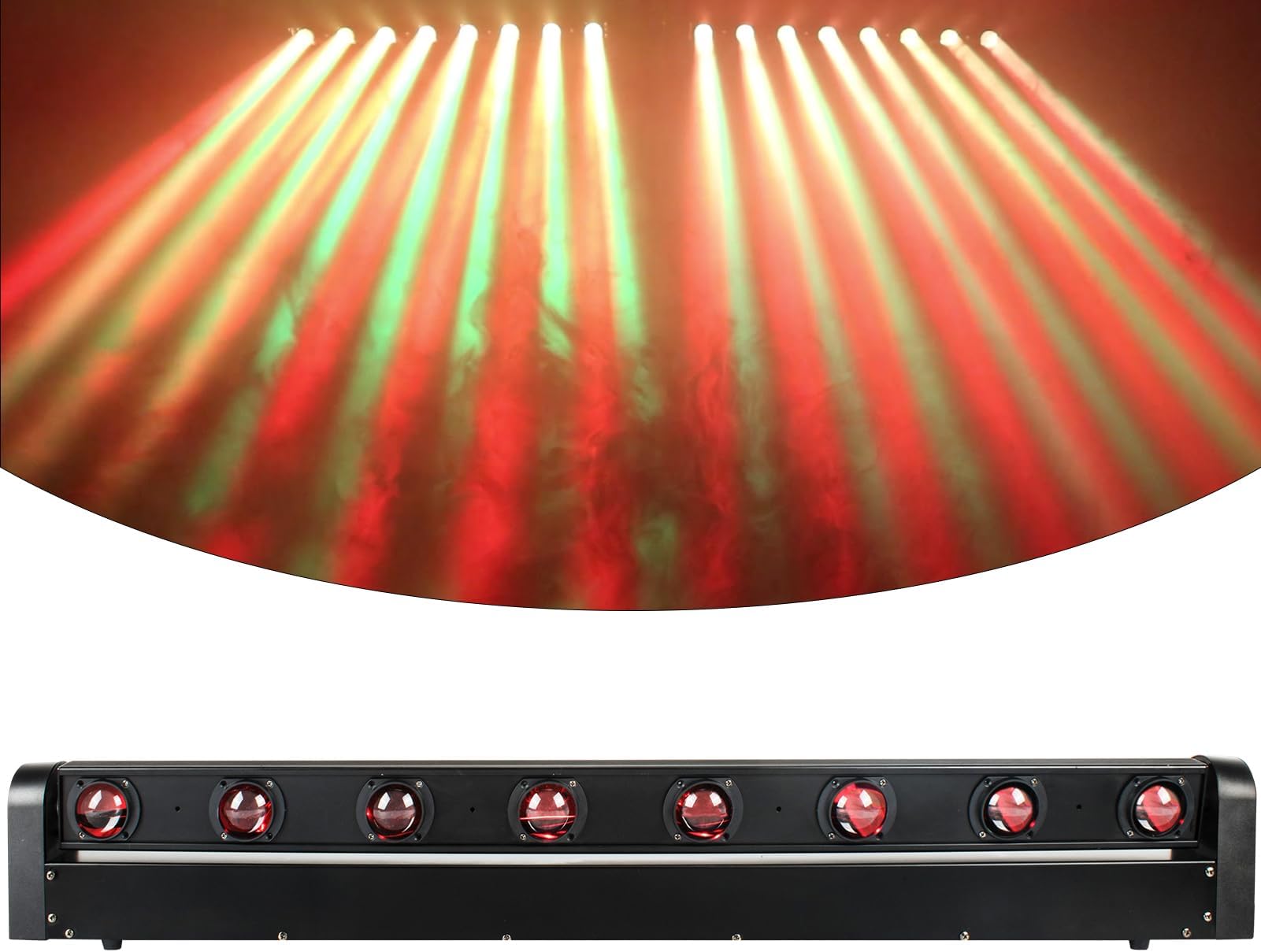 Amazon.com: SHEHDS Moving Head Light Bar LED 8x12W RGBW 4IN1 Beam and ...