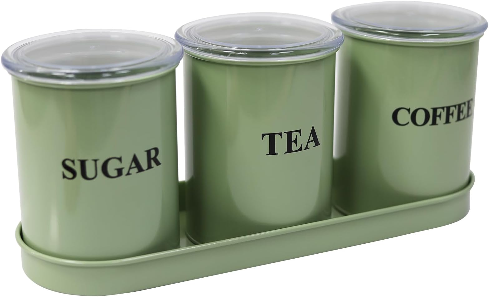 Housoutil 2pcs Tinplate Tea Stainless Steel Containers with Lids Odor ...