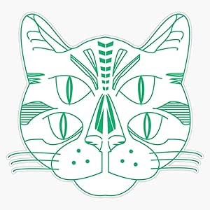 Amazon.com - Leyland Designs Tron Cat Sticker Outdoor Rated Vinyl ...