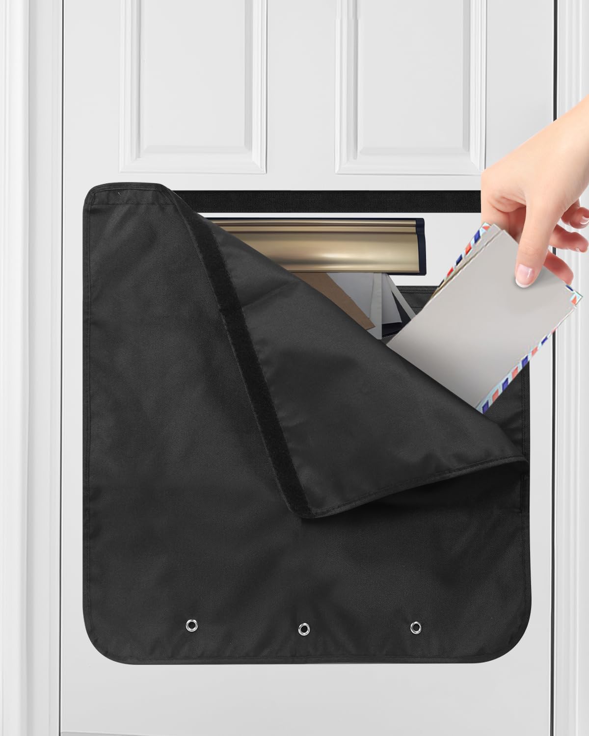 Uniclife Mail Slot Catcher for Door, Large Capacity Letter Catcher ...