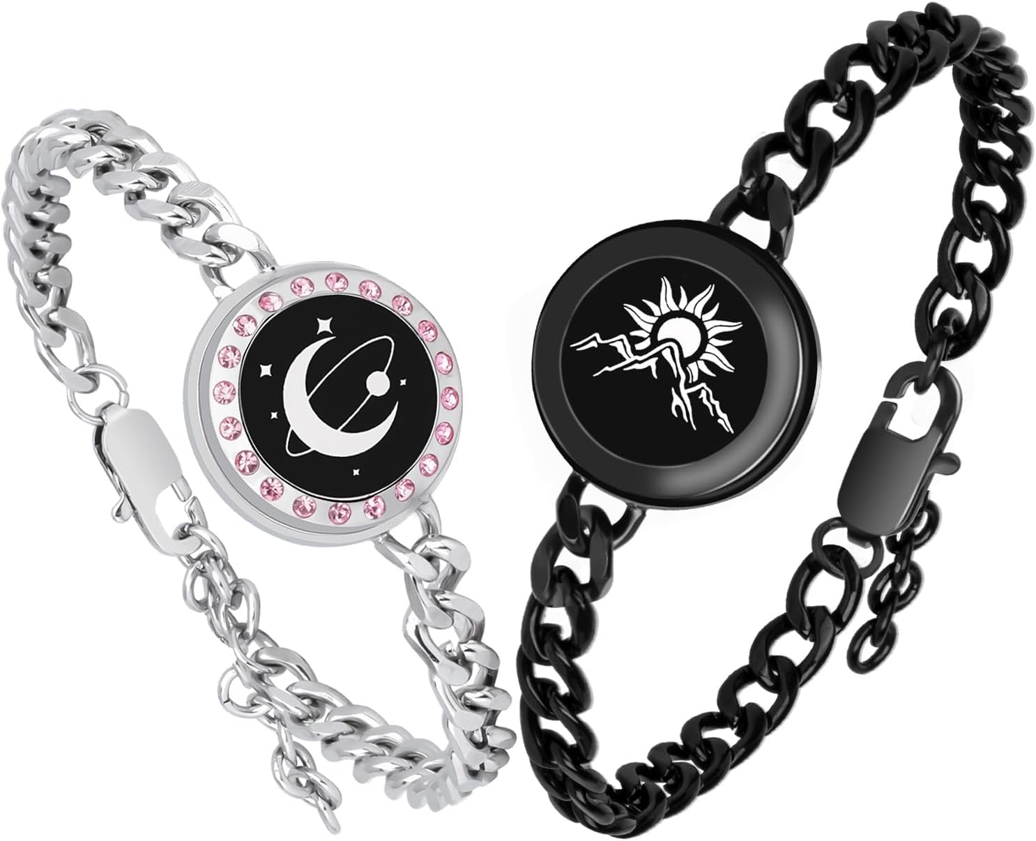 Amazon.com: EAOYAO Long Distance Touch Bracelets, Vibration & Light up ...