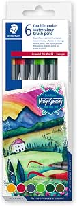 STAEDTLER 3001 C6-1 Design Journey Watercolour Brush Pens - Around the ...