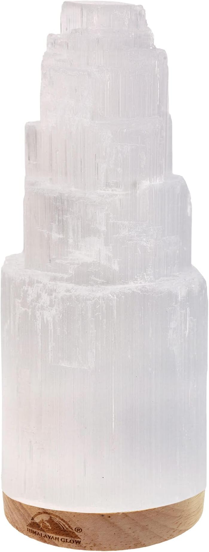 Amazon.com: DesertUSA Rose Quartz Lamp on Wood Base Plus, Bonus Mineral ...