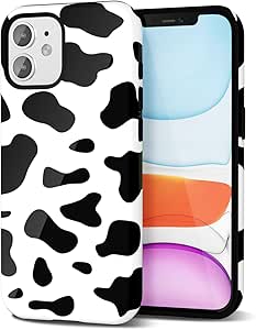 Amazon.com: Svanove Cow Print Phone Case for iPhone 11 Case Girly, Cute Cow Case for Women Girls ...