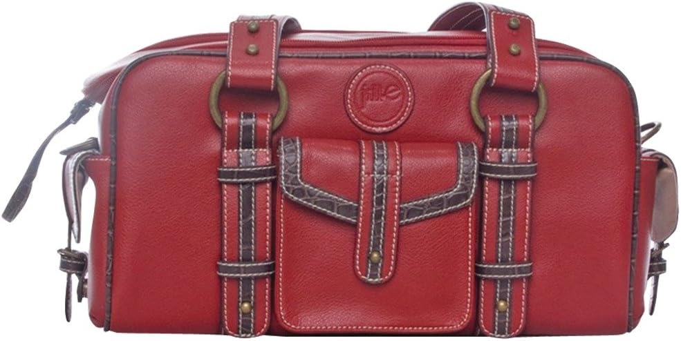 Amazon.com : Jill-e 769367 Camera Leather Bag Small - Red : Camera ...