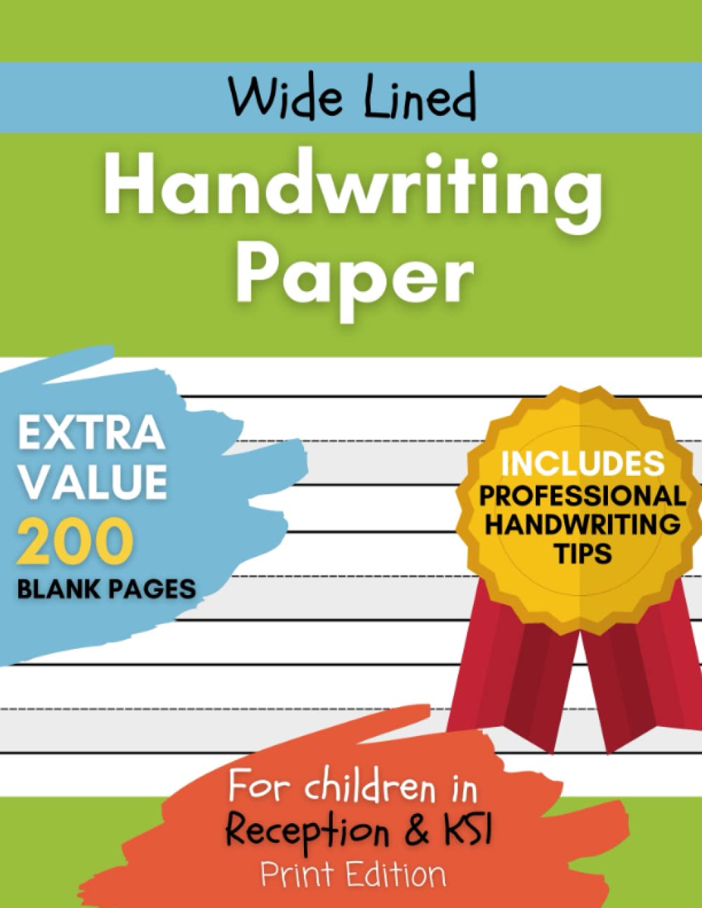Buy Wide Lined Handwriting Paper For Children In Reception Key Stage buy-wide-lined-handwriting-paper-for-children-in-reception-key-stage