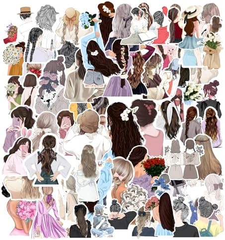 45 Pcs Of Fashion Lovely Girls Reusable Self-Adhesive Sticker s ,Girl ...