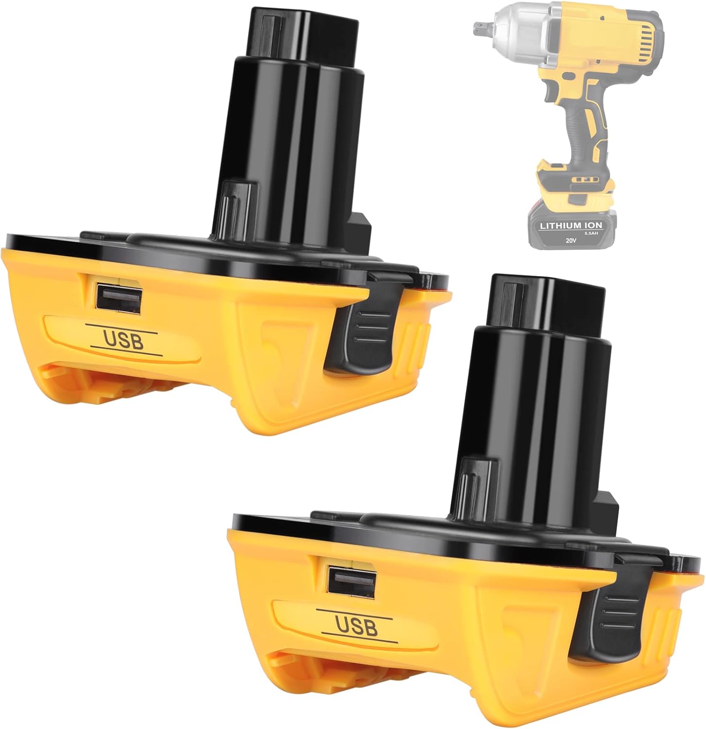 JYJZPB 2 Pack Adapters for De Walt Adapter 18V to 20V DCA1820 for De ...