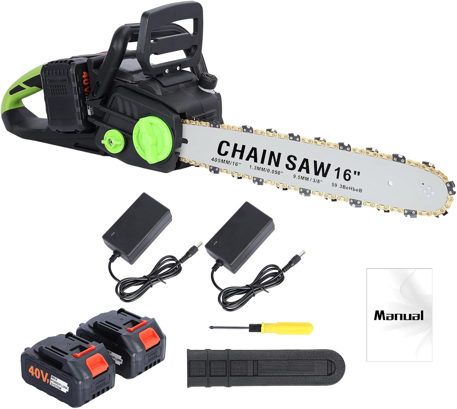 Amazon.com : 16-Inch Brushless Chainsaw,Cordless Electric Chainsaw ...