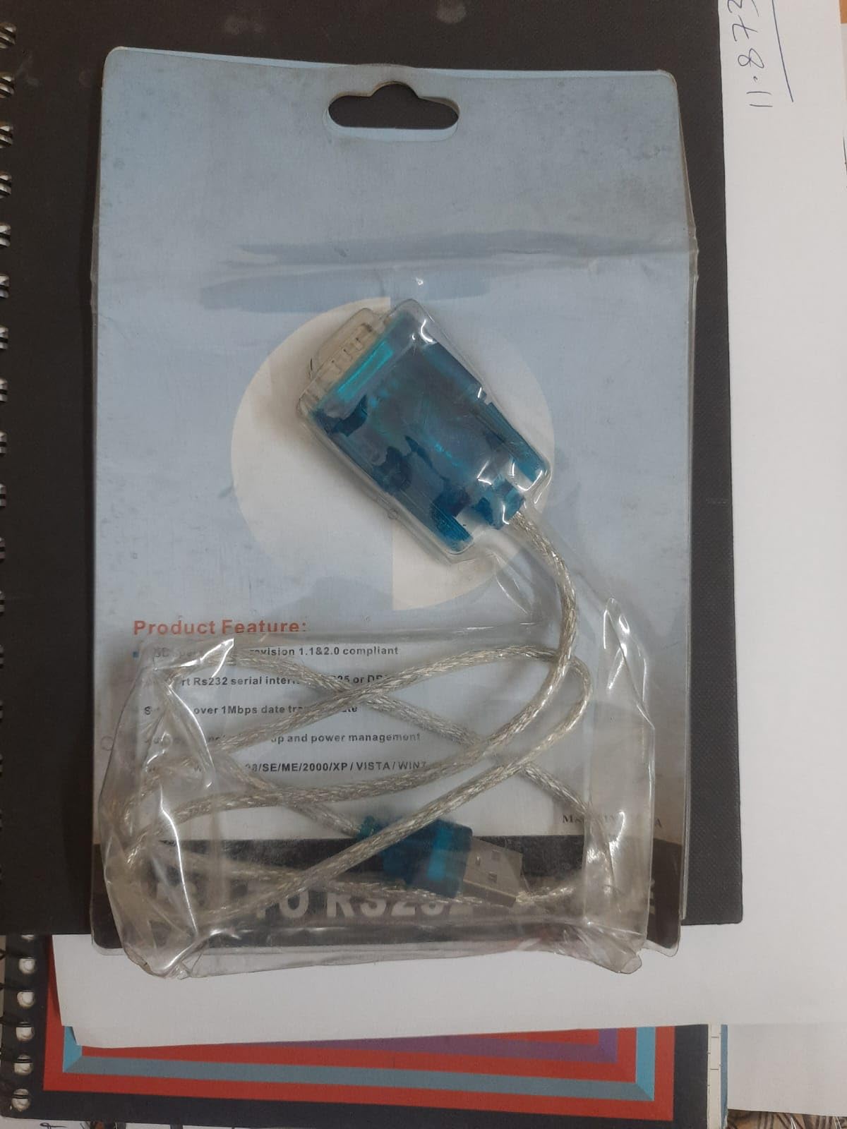 DTECH USB to Serial Adapter Cable with FTDI FT232RL Chipset DB9 RS232 ...