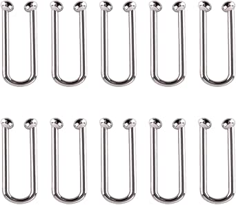 Amazon.com: 10Pcs Alloy Bikini Clips, Metal U Shape Ring Garment Clasps ...