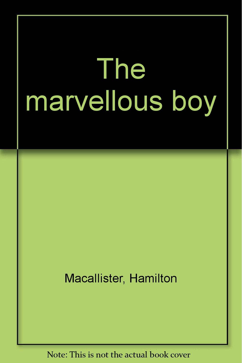 The marvellous boy: Amazon.co.uk: Hamilton Macallister: Books