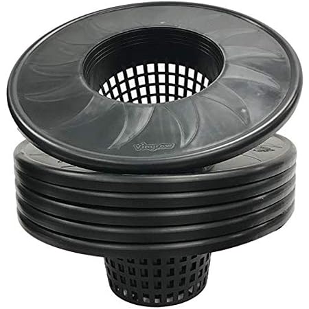 Amazon.com: Yaomiao 10 Pieces 6 Inch Wide Lip Bucket Basket Net Pots ...