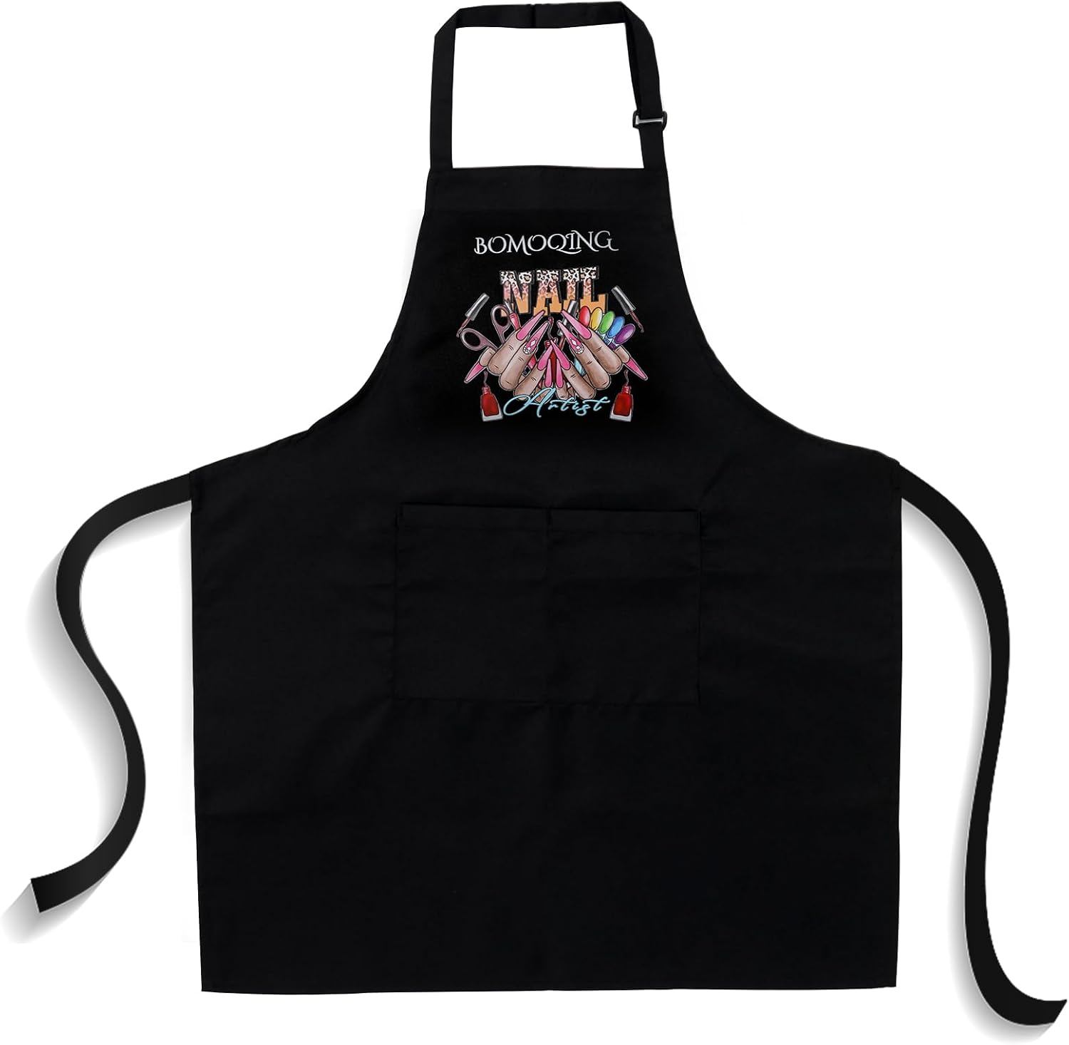 Amazon.com: BOMOQING Nail Apron, Nail Tech Apron With Pockets ...