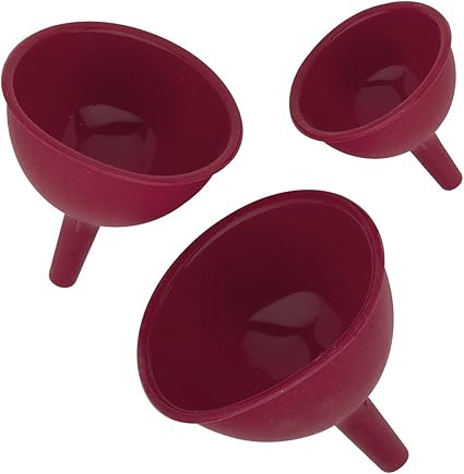 Amazon.com: FARBERWARE Pro Silicone Funnels 3-Pack - 4", 3-½" & 2-½ ...