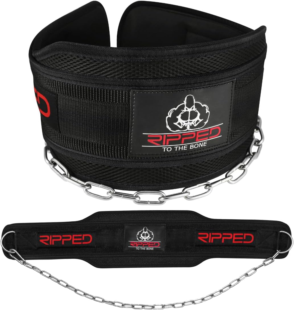 DMoose Dipping Belt with Chain For Pull Ups, Training, Weightlifting ...