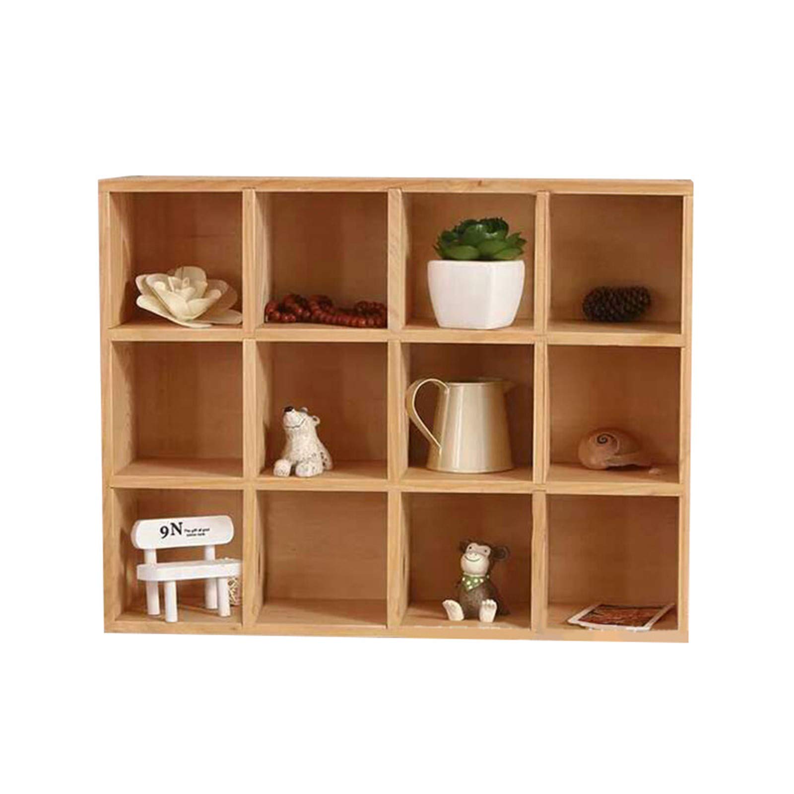 Bernese 12-Slot Rustic Wood Floating Shelves,Rustic Wood Wall Shelves ...
