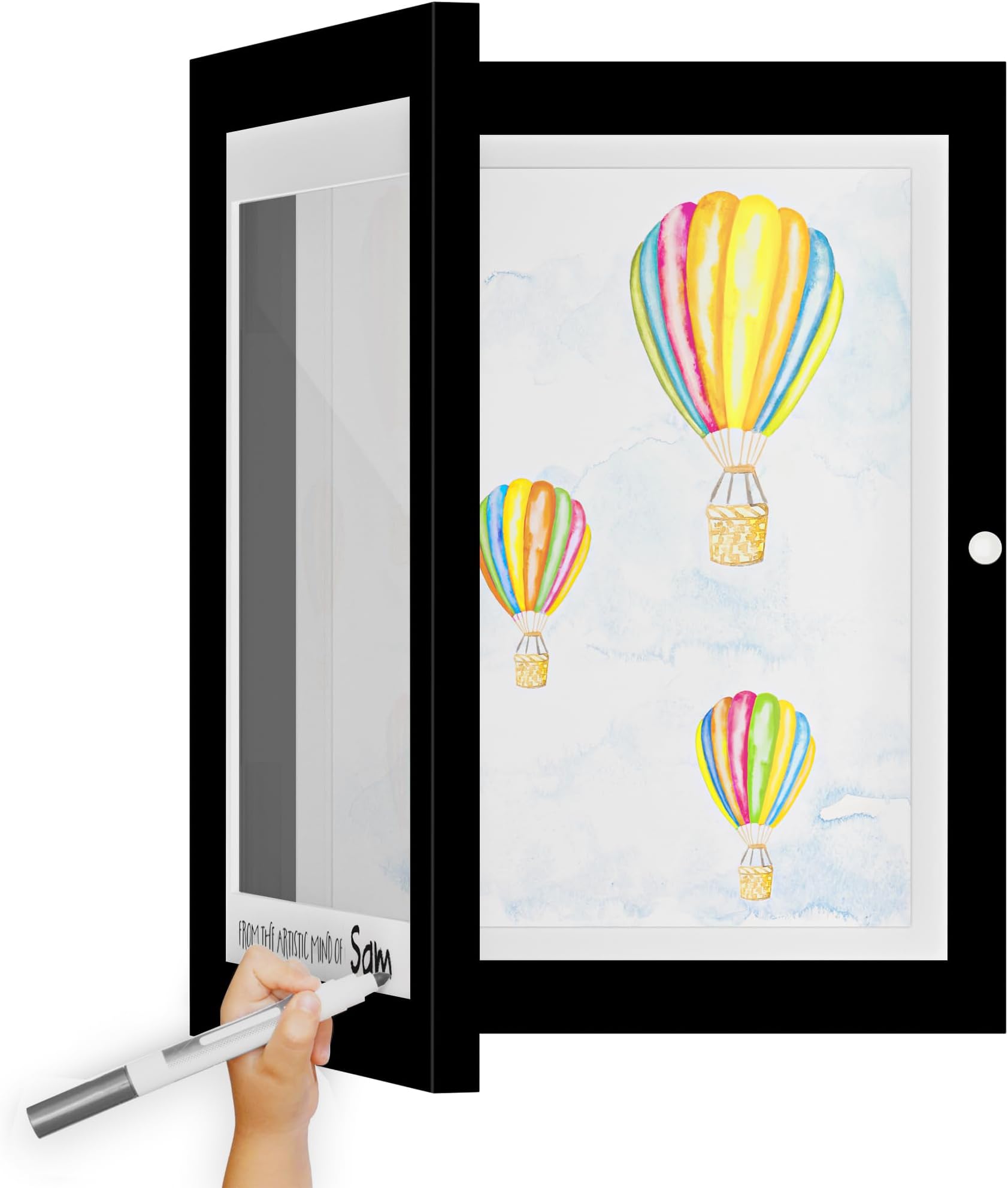 Amazon.com: Crafty Living Kids Artwork Frames Changeable – Solid Wood ...