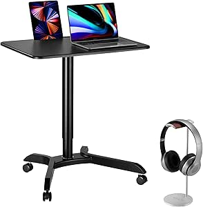 Amazon.com : AVLT Mobile Rolling Desk and Headphone Stand : Office Products